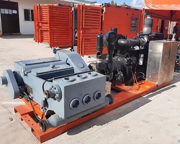 Equipment Hound. Equipment marketplace. Rig Safe NOV - JWS 185 Triplex pump